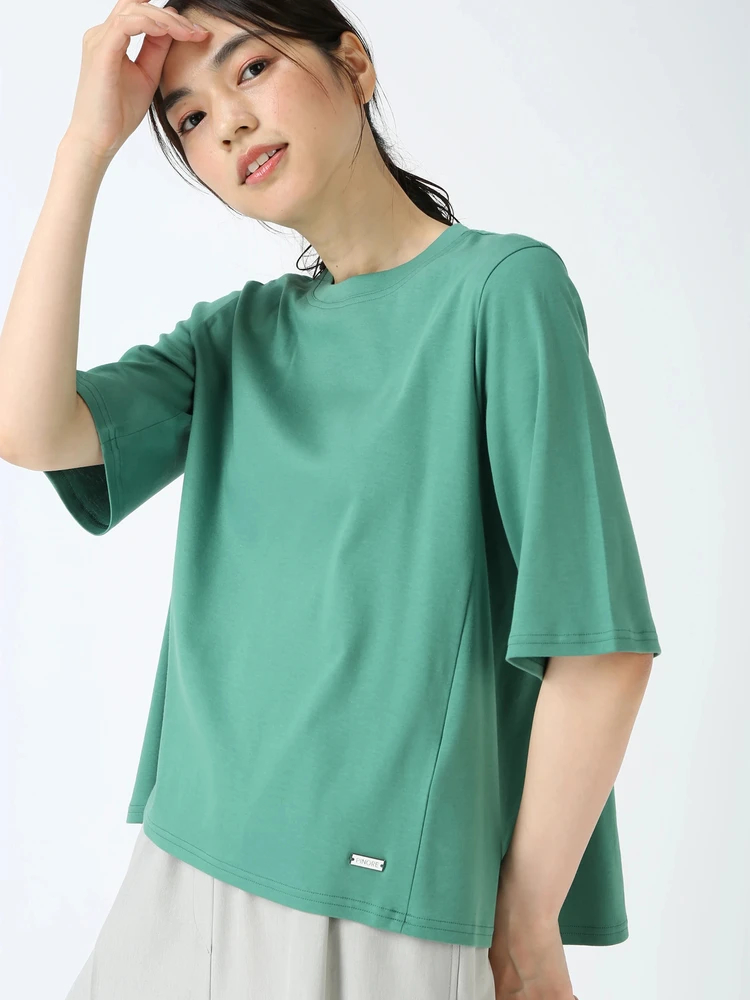 【SALE 1/31(金)で終了】 ファインスムース Tシャツ カットソー 日本製 ｜ PINORE（ピノーレ）｜.K online（ドットケイオンライン）