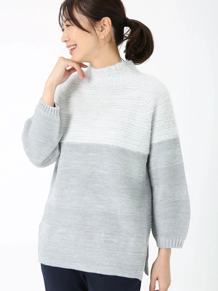 【SALE 1/31(金)で終了】 ホールミックス ニット 日本製 ｜ PINORE（ピノーレ）｜.K online（ドットケイオンライン）